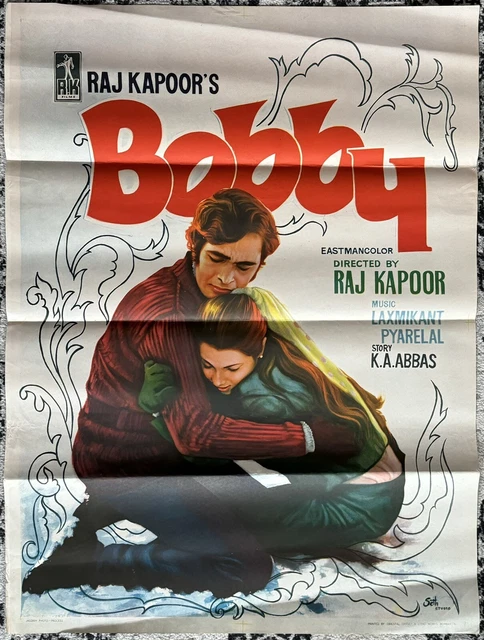 BOBBY 1973 'RISHI Kapoor' Original Indian 1-Sheet Movie Poster £260.68 ...