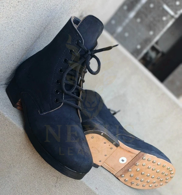 WW2 GERMAN M43 Low Boots - WW2 Repro Army Military Hobnail Leather All ...