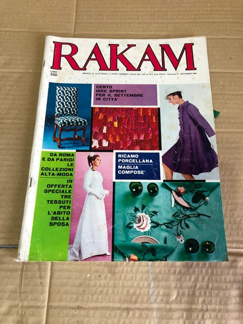 MAGAZINE RAKAM MENSUEL De Haute Mode Et Travaux Féminin '60 Cousu ...