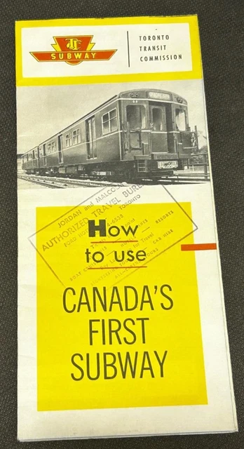 1953 TTC SUBWAY Route maps, EX £17.14 - PicClick UK