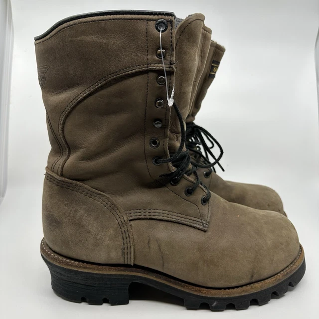 VINTAGE RED WING Shoes Gore-Tex Logger Boots 038028 0692 Men's Size 9.5 ...
