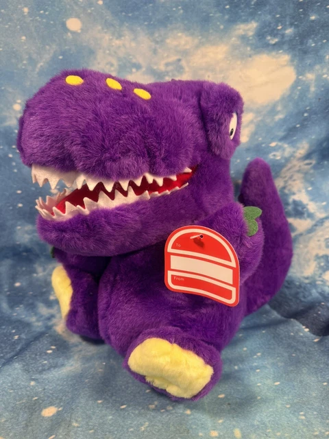 PPG EUROPE LTD Purple Dinosaur Hand Puppet 14" New With Wimpy Burger ...