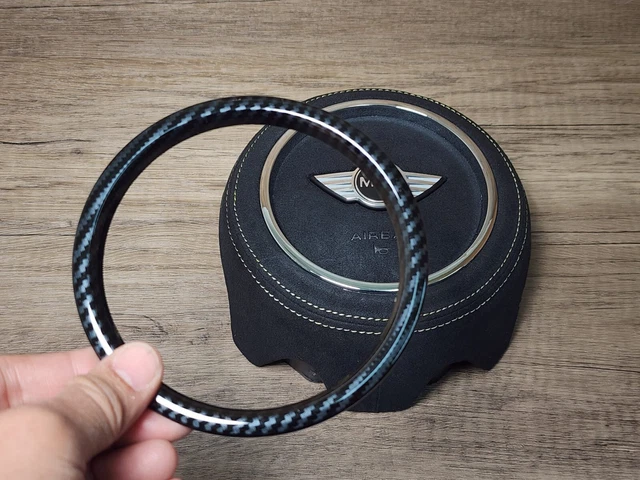 UK STOCK CARBON Effect Steering Wheel RING for MINI F54 F55 F56 F57 F60 ...