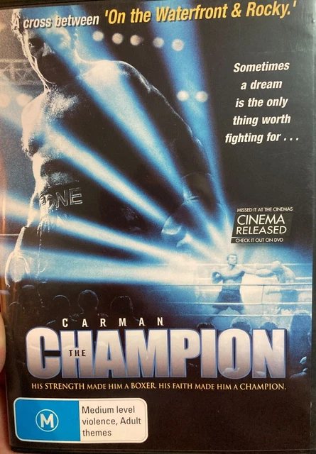 CARMAN THE CHAMPION region 4 DVD (2001 sport / boxing drama movie) £14. ...