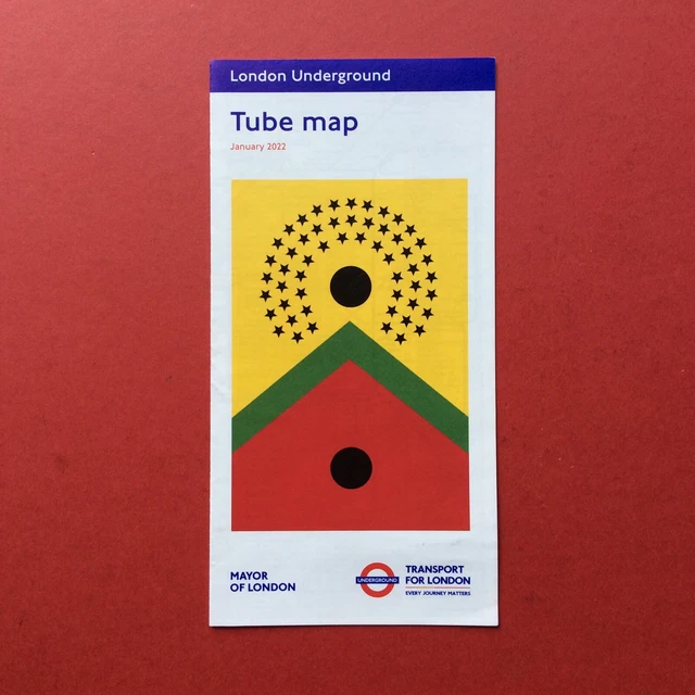 LONDON UNDERGROUND TUBE MAP JANUARY 2022 Artist Larry Achiampong ...