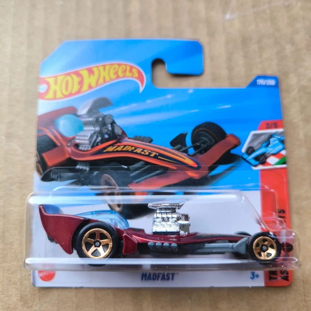 HOT WHEELS SHORT CARD 2025 HW TRACK ACES MADFAST BROWN RED 3/5 170/250 ...
