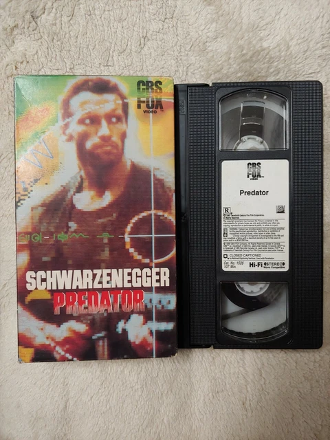 PREDATOR VHS CBS Fox 1988 Release Version. Arnold Schwarzenegger EUR 4 ...