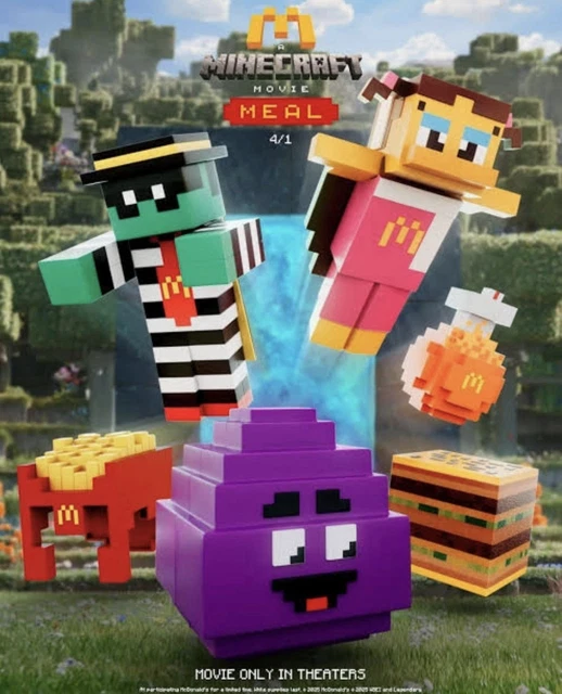 MCDONALDS 2025 ADULT Happy Meal Minecraft Movie Collectibles - Complete ...