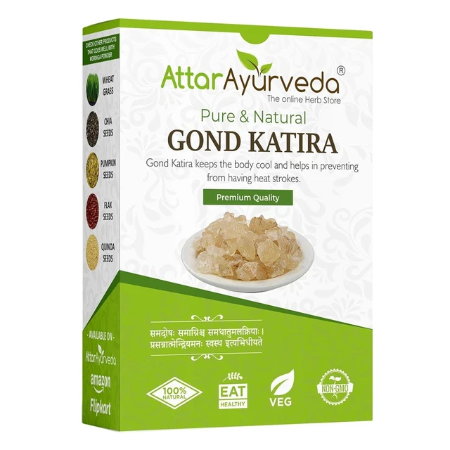 ATTAR AYURVEDA GOND Katira Pure (Edible Gum) 200gm Tragacanth Gum Super ...