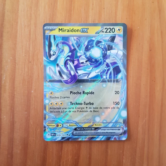 CARTE POKÉMON MIRAIDON ex neuve 079/197 Flammes Obsidiennes EV03 fr EUR ...