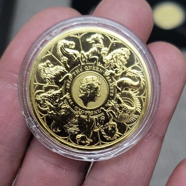 1OZ GOLD COIN 999.9 Royal Mint Queens Beasts Completer 2021 (Last One ...