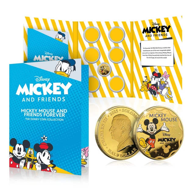 DISNEY COLLECTIBLE MICKEY Mouse & Friends Forever Gold Coin Limited ...