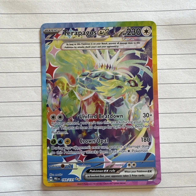 POKÉMON TCG TERAPAGOS Ex 169/131 SAR Prismatic Evolutions £26.72 ...