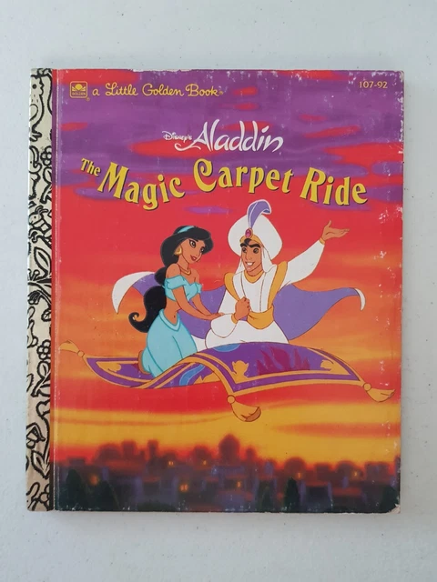 LITTLE GOLDEN BOOK - Disney's Aladdin The Magic Carpet Ride 1994 HC $6. ...