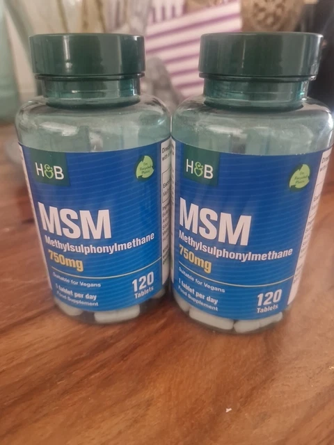 HOLLAND AND BARRETT Msm 750mg X 2 £15.00 - PicClick UK