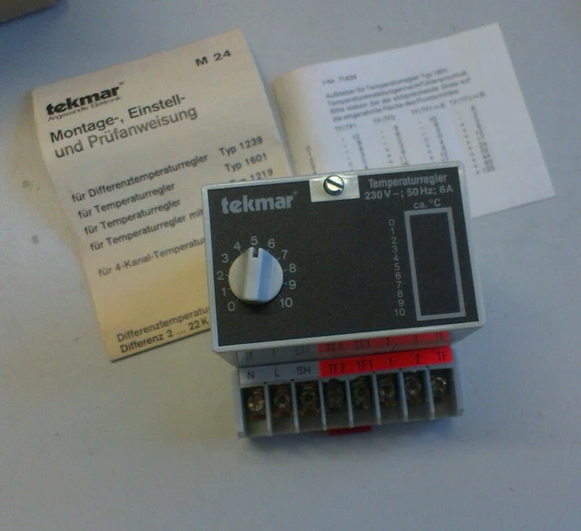 TEKMAR 1601..2 A7 Temperaturregler Zentralsteuergerät Fußbodenheizung ...