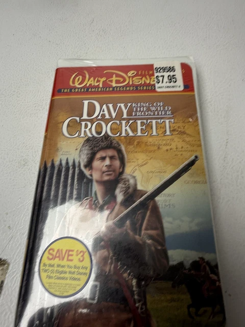 DISNEY’S DAVY CROCKETT King of the Wild Frontier VHS Video Tape ...