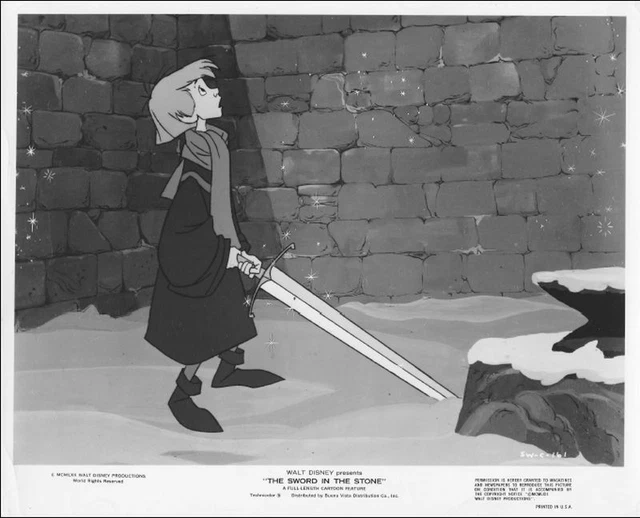 DISNEY MERLIN L'ENCHANTEUR Sword in Stone 1963 Film Photo Presse ...