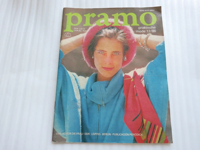 DDR PRAMO PRAKTISCHE Mode Schnittmuster 12/1986 Festlich Kleid Jacke ...