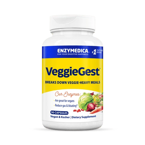ENZYMEDICA VEGGIEGEST ENZYMES for Plant-Based Diets 90 Capsules £34.49 ...