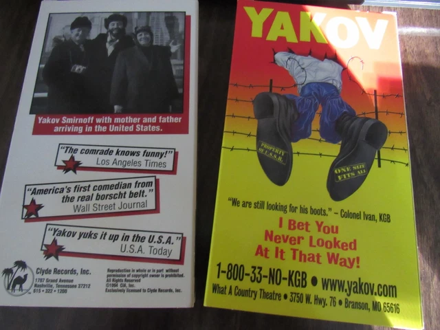 YAKOV SMIRNOFF: LOT of 2-Just Off the Boat, I Bet You Never Looked That ...