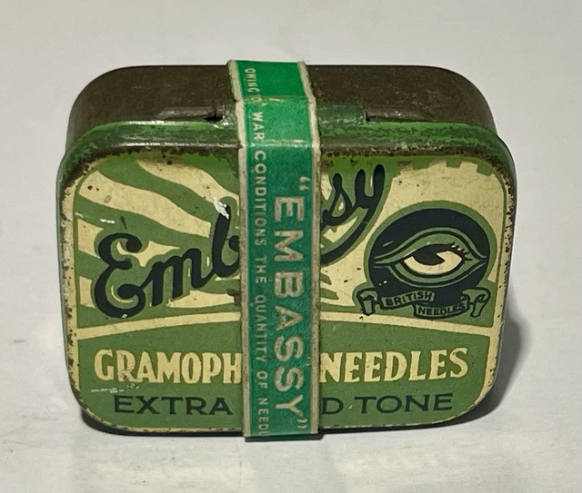 NEW SEALED VINTAGE Embassy Green Extra Loud Gramophone phonograph ...