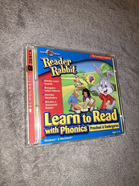 READER RABBIT LEARN to Read with Phonics Preschool Kindergarten CD-ROM ...