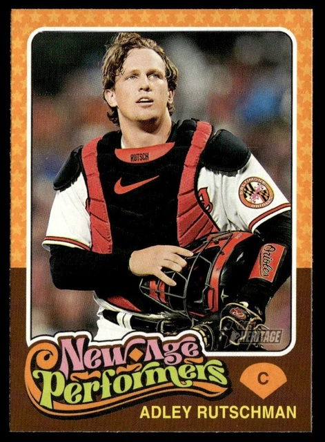 ADLEY RUTSCHMAN 2024 Topps Heritage Card New Age Performers #NAP-9 ...