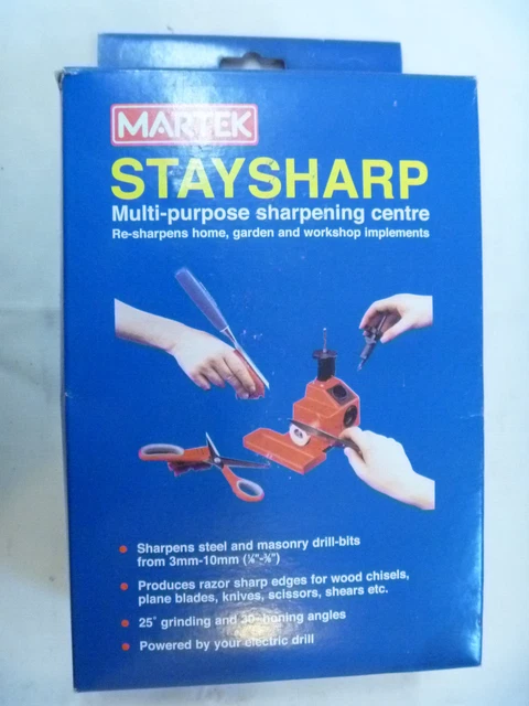 MARTEK STAYSHARP DRILL/CHISEL/SCISSOR Sharpening Kit £15.00 - PicClick UK