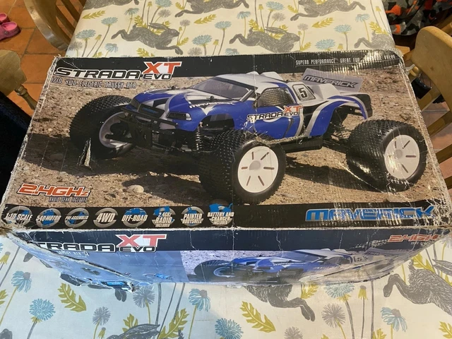 MAVERICK STRADA XT Evo 1/10 4WD Electric Truggy ATR. + Spare Battery ...