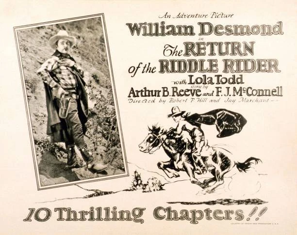 THE RETURN OF The Riddle Rider Us Lobby Card William Desmond 192 Old ...