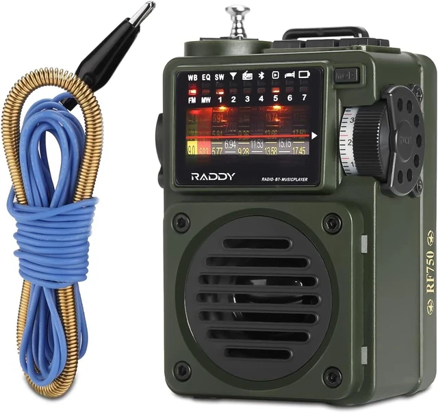 RADDY RF750 PORTABLE Shortwave Radio AM/FM/SW/WB Receiver with ...