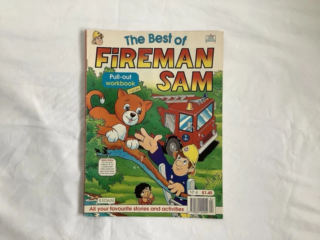 THE BEST OF FIREMAN SAM, REDAN COMIC Magazine, Issue No 4 + Pull Out ...