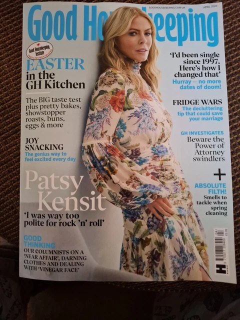GOOD HOUSEKEEPING MAGAZINE April 2025 Edition. with Patsy Kensit. £4.88 ...
