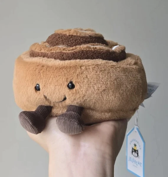 NEW JELLYCAT CINNAMON Bun 8cm with Tags – Adorable Little Toy Present £ ...