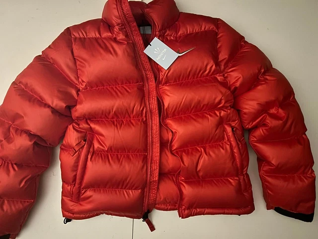 NIKE X DRAKE NOCTA Red Sunset Puffer Bomber Jacket Size SMALL £449.99 ...