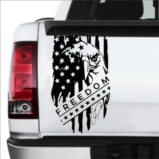 CHARLIE KIRK FREEDOM Flag, Vinyl window decal, Rear glass decal, window ...
