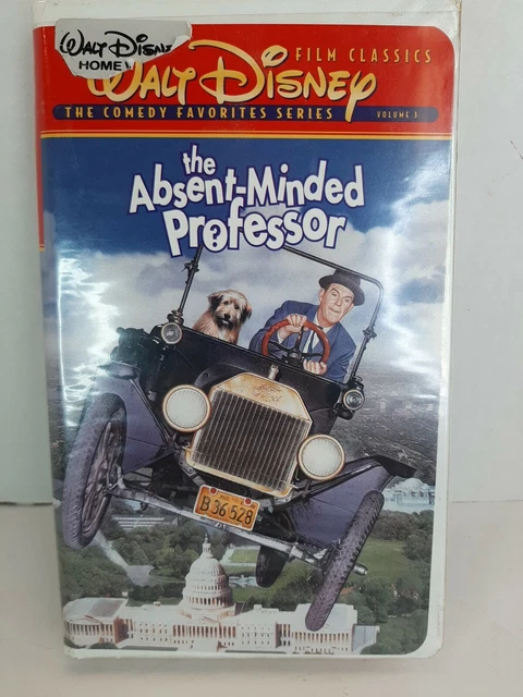 THE ABSENT-MINDED PROFESSOR Walt Disney Film Classics VHS Cassette ...