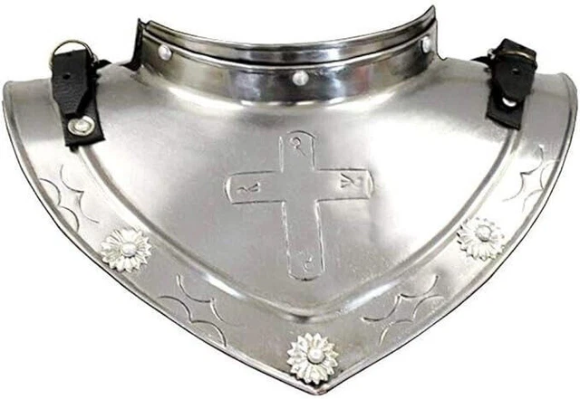 MEDIEVAL METAL NECK Armor Swordsaxe Plate Gorget Steel Knights Templar ...