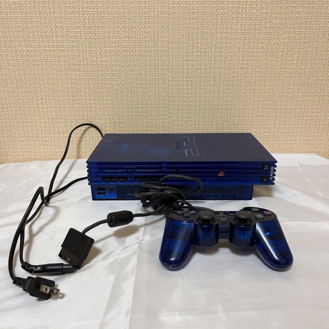 SONY PS2 PLAYSTATION 2 Ocean Blue Console Limited Color NTSC-Japan ...