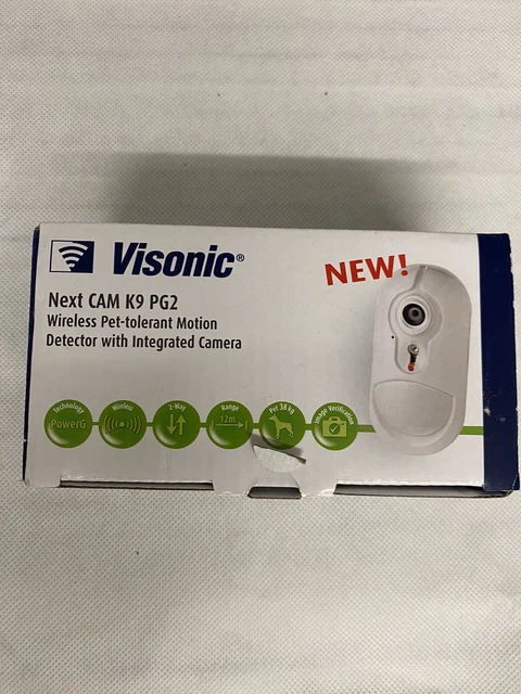 VISONIC NEXT CAM K9 PG2 Wireless Pet Tolerant Motion Detector With ...