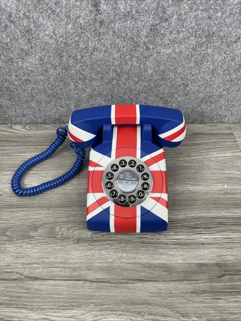 UNION JACK PUSH Button Telephone £24.99 - PicClick UK
