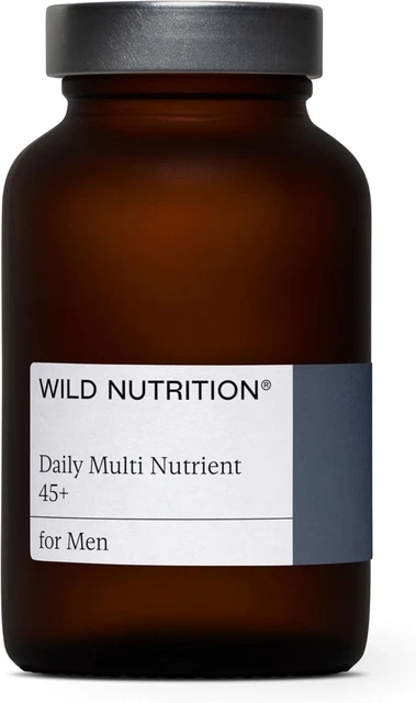 *WILD NUTRITION FOOD-GROWN® Men's 45+ Daily Multi Nutrient Multivitamin ...