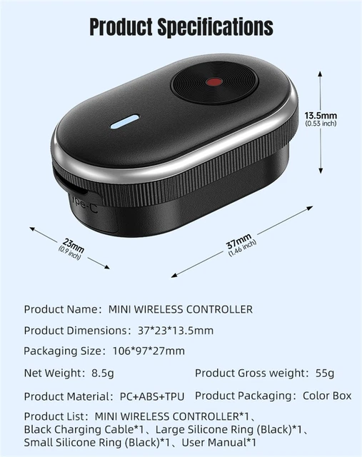 FÜR DJI ACTION/INSTA360/HERE Serie Kamera Smart Bluetooth Remote ...