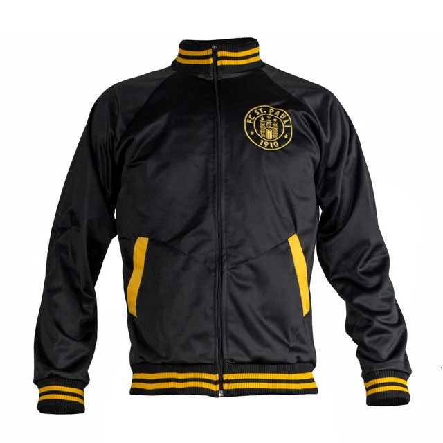 ST. PAULI BLACK Ultras Retro Jacket Football Tracksuit Classic Vintage ...
