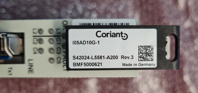 NOKIA SIEMENS SURPASS HIT 7300 Coriant CARD S42024-L5581-A200 $400.00 ...