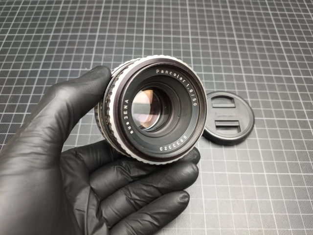 CARL ZEISS JENA Pancolar 50mm f/1.8, M42 Mount, Zebra, standard lens, 1 ...