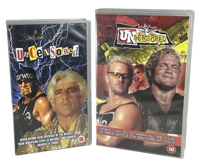 WCW WRESTLING UNCENSORED 1999 & 2000 VHS Tapes Bundle £17.99 - PicClick UK