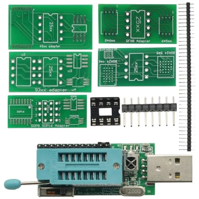 CH341A PROGRAMMER V1 7 Multi Voltage Level Conversion with Full Adapter ...