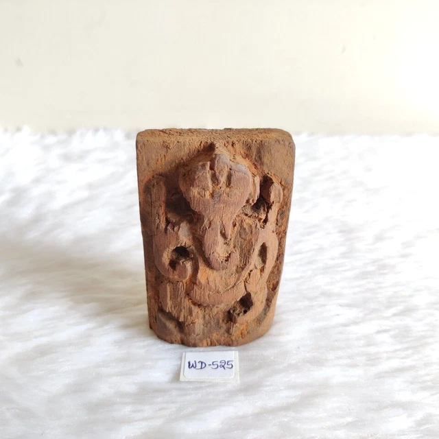ANTIQUE FAIT LORD Ganesha Ganesh Figurine Statue en Bois Ancienne de ...